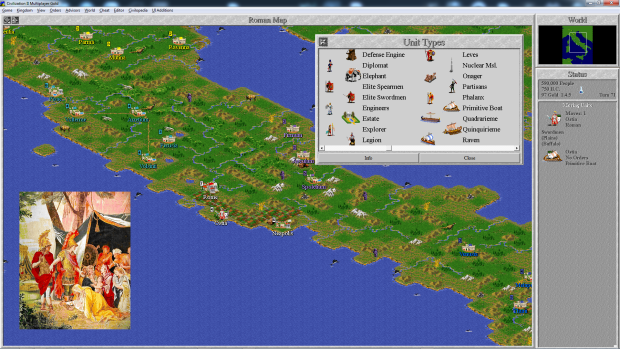 Early Rome Scenario (MGE) file - Civilization II - ModDB