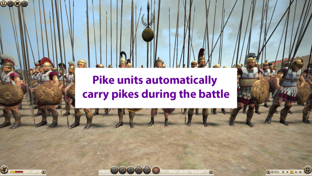Pike units automatically carry pikes during the battle file - ModDB