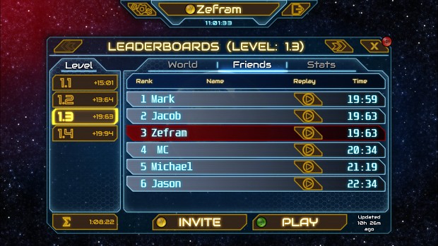 Space Warp - Leaderboards image - ModDB