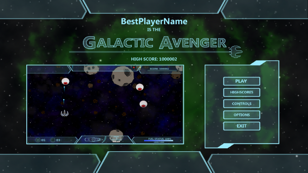 Galactic Avenger Main Menu image - ModDB