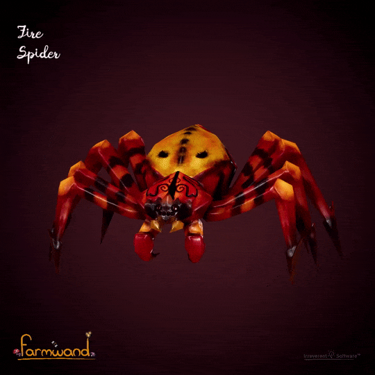 Careful! A fire spider! image - Farmwand™ - ModDB