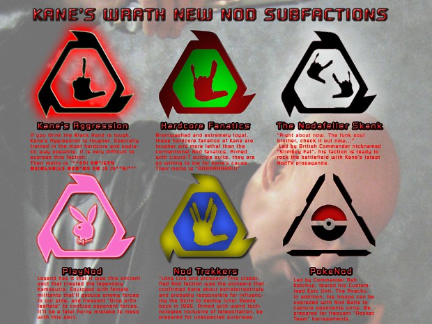 The Nod Sub-Factions..... image - The Brotherhood of Nod - ModDB The Nod Sub-Factions..... image - The Brotherhood of Nod - ModDB