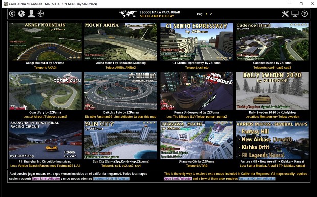 new interface for maps menu image - California Megamod for Grand Theft ...
