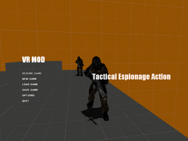 Main Menu (pre-Alpha) image - VR MOD for Half-Life 2 - ModDB