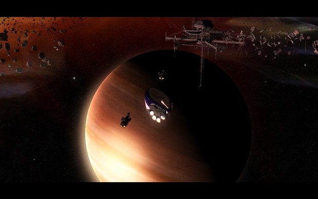 Freighter Convoy In Orbit image - Legacy Era: Second Imperial Civil War ...