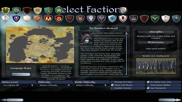 New Forsaken (Undead) Faction Selection Screen - Frozen Throne! image ...