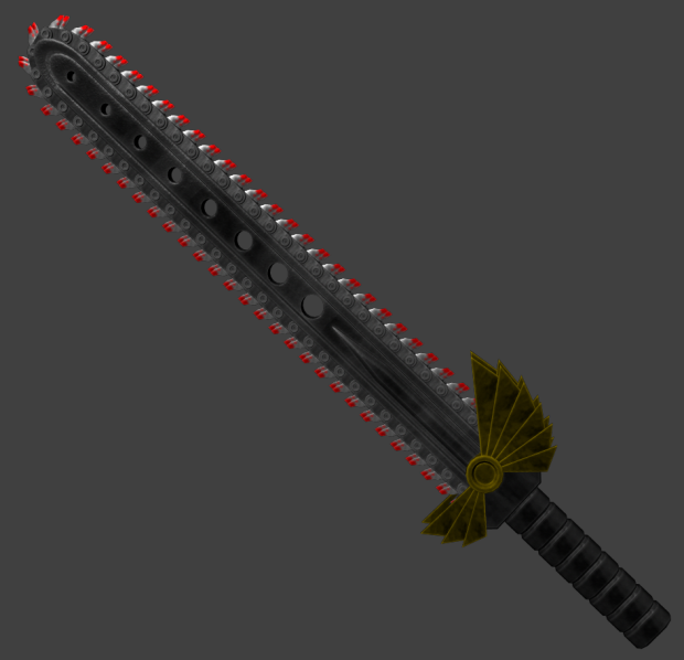 Chainsword render ... image - Doc's Doom Mod for Doom II - ModDB