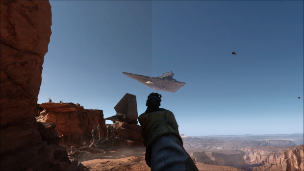 Screenshots comparison image - Star Wars Battlefront Graphic mod By Rob ...