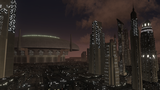 Coruscant Cityscape Night
