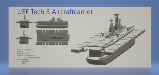 UEF Tech 3 Aircraftcarrier image - (F.B.P.) Future Battlefield Pack ...