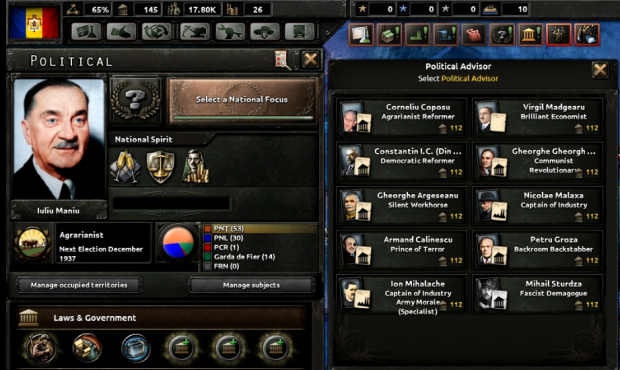 advisors image - Hearts of Iron IV: Romania - PNȚ Mod for Hearts of ...