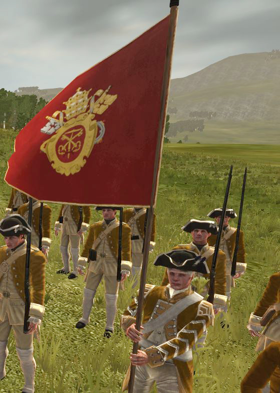 Papal State regimental colour image - Absolutum dominium (flags) mod ...