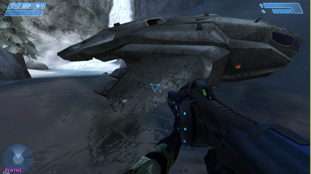 Crashed Pelican in Canyon C image - King Feraligatr's Halo 1 Mod for ...
