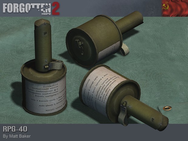 RPG-40 image - Forgotten Hope 2 mod for Battlefield 2 - ModDB