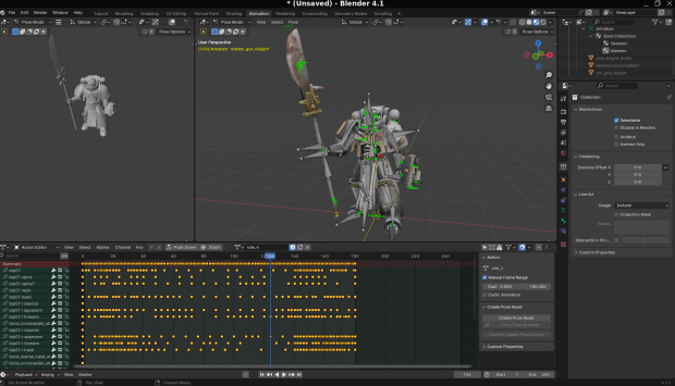 Bones, markers and animation import image - Blender Dawn of War Addon ...