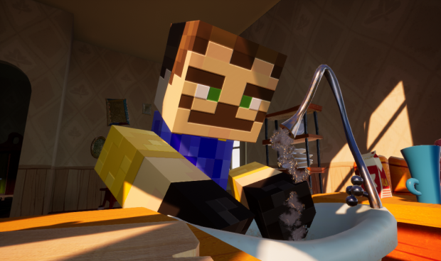 Image 2 - hello neighbor minecraft skin mod for Hello Neighbor - ModDB