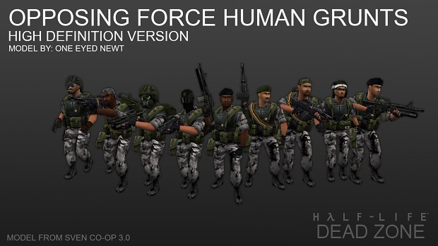 Opposing Force Human Grunts HD image - Half-Life: Dead Zone mod for ...