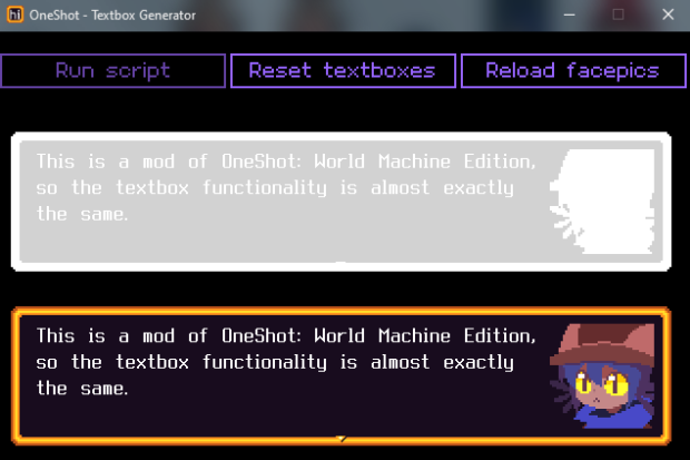 Image 2 - OneShot: Textbox Generator mod for OneShot: World Machine ...