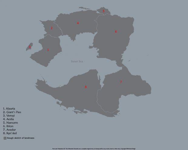 World Map image - The Otherside Chronicles mod for Neverwinter Nights 2 ...