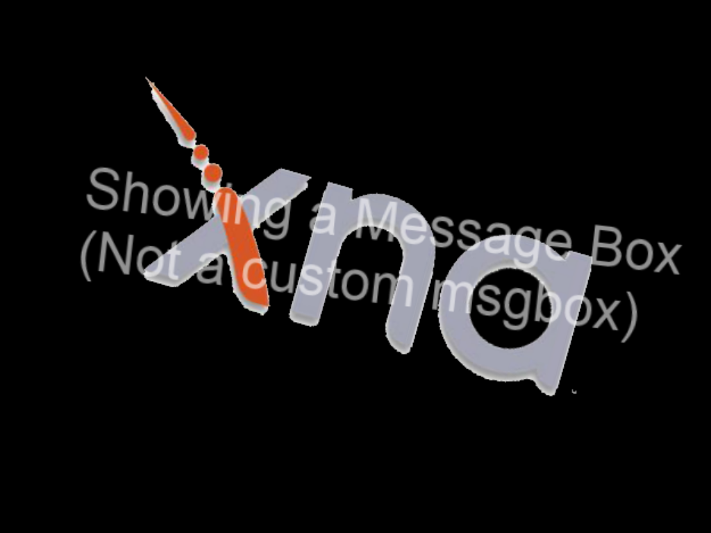 Xna Tutorial Showing A Message Box Using The Guide Class Xna Moddb