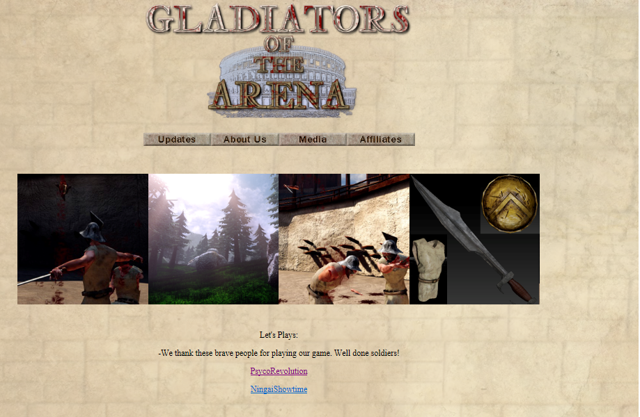 Gladiators of the arena status and website news - ModDB