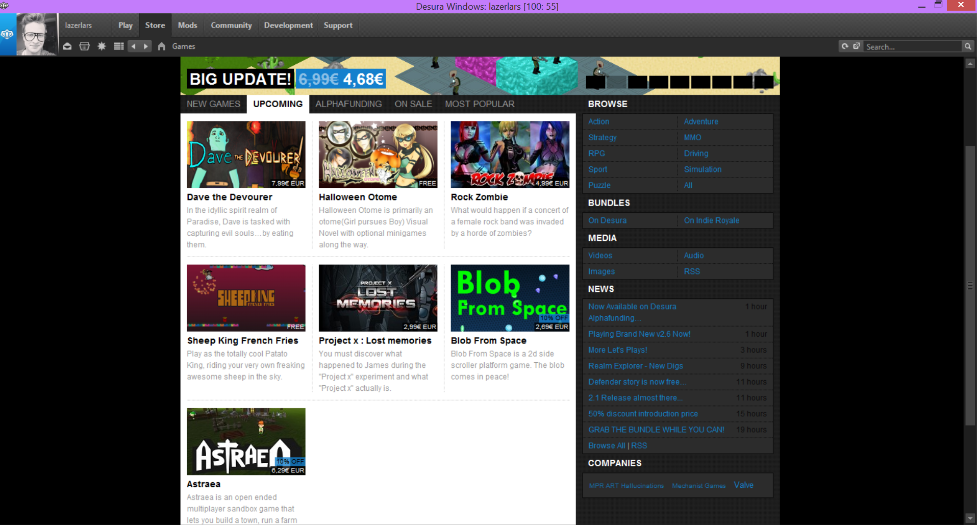Finally on the UPCOMING games list at desura news - Sheep King French ...