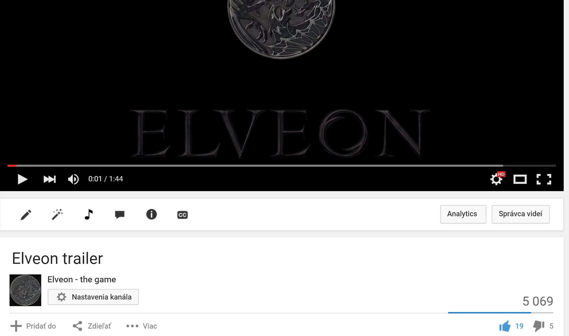 5k views on youtube! news - Elveon - the book of elves - ModDB