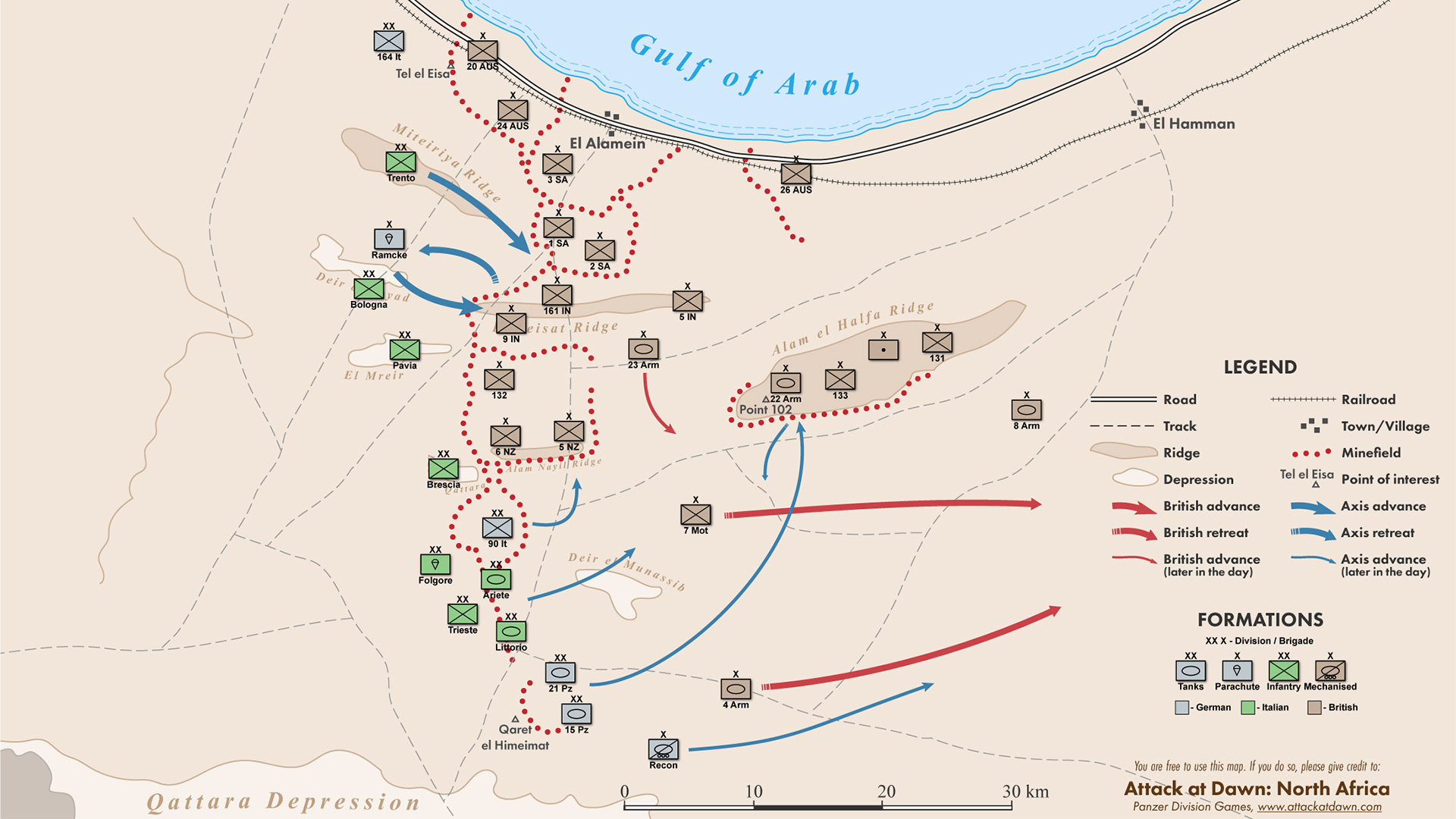 Attack at Dawn: North Africa - Gameplay Video: Battle of Alam el Halfa ...