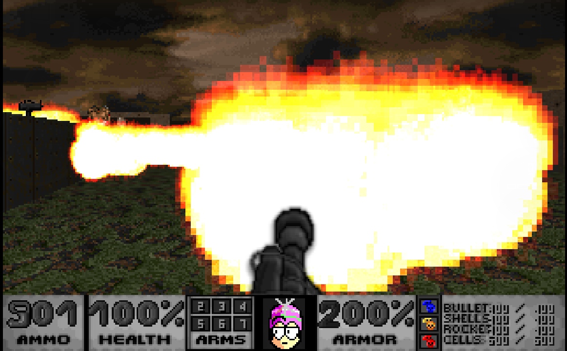 Flamethrower!! feature - McGam mod for Doom II - ModDB