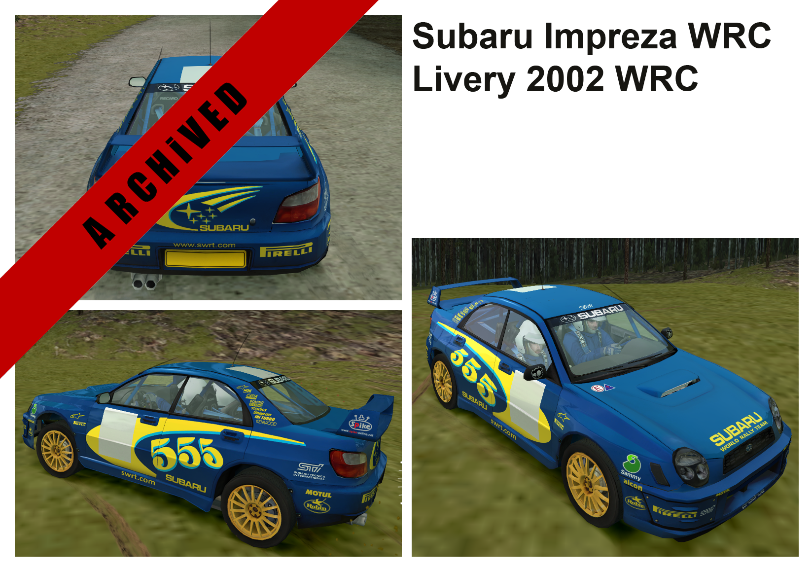 CMR3 Cars Retexture Impreza addon - ModDB