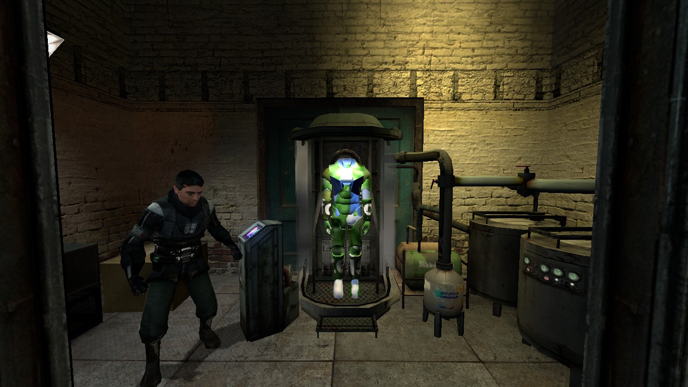 Replace player and hev suit texture with fotosintesis addon - ModDB