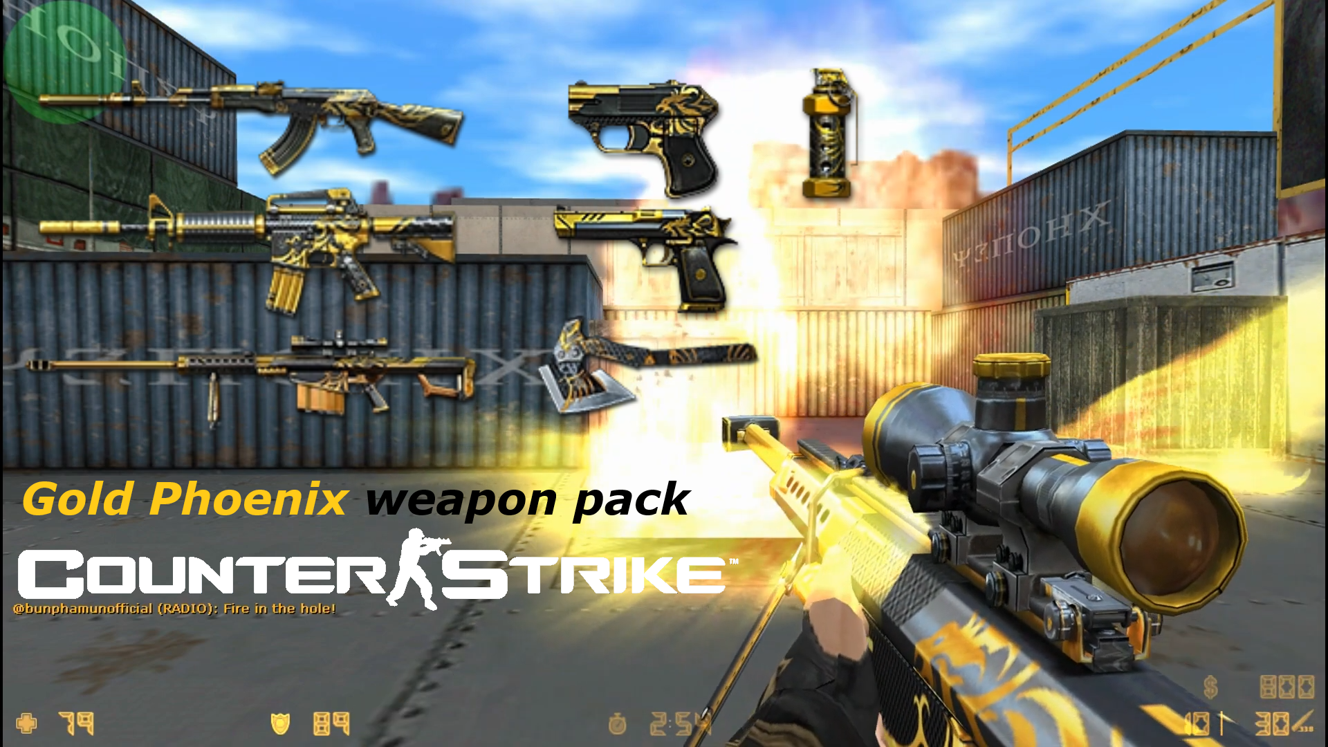 CrossFire Gold Phoenix weapon pack for Counter-Strike 1.6 addon - ModDB