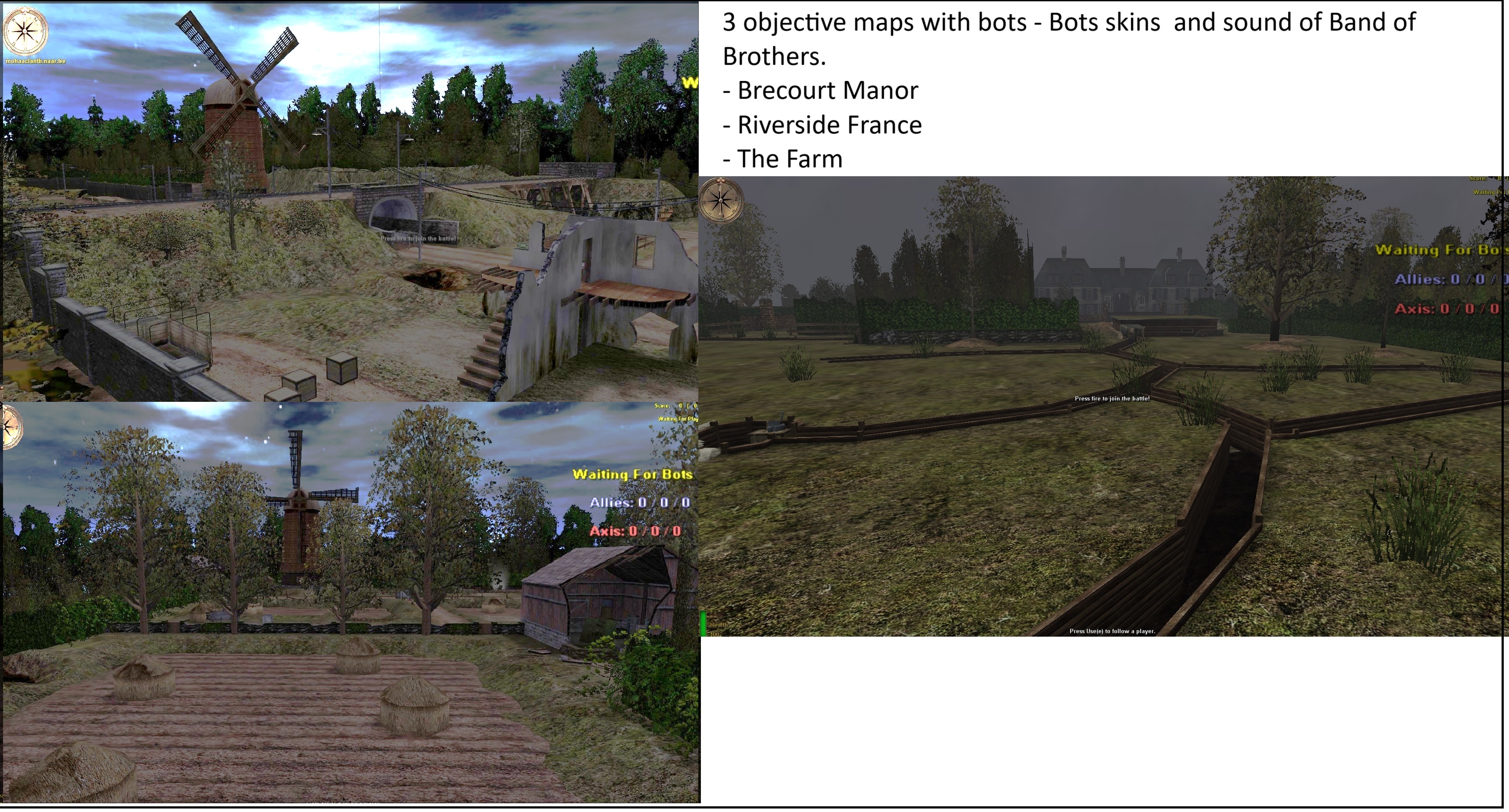 Band of Brothers Map pack and skins addon - MoHAA Bots mod for Medal of ...
