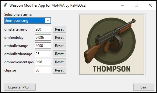 MWE MoHAA Weapon Editor addon - Medal of Honor: Allied Assault - ModDB