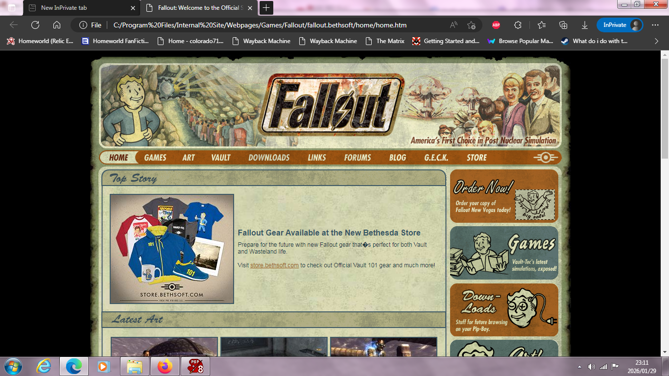 Official Fallout 3\Fallout New Vegas Website file - ModDB