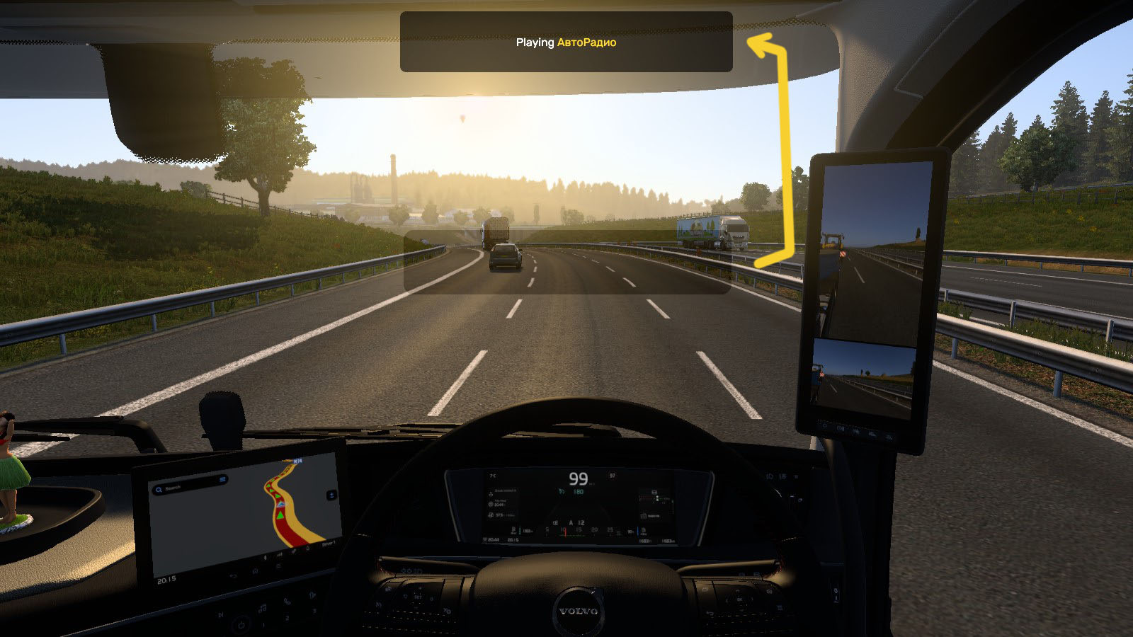 ETS2 Hud Hint Moved To The Top addon - Euro Truck Simulator 2 - ModDB
