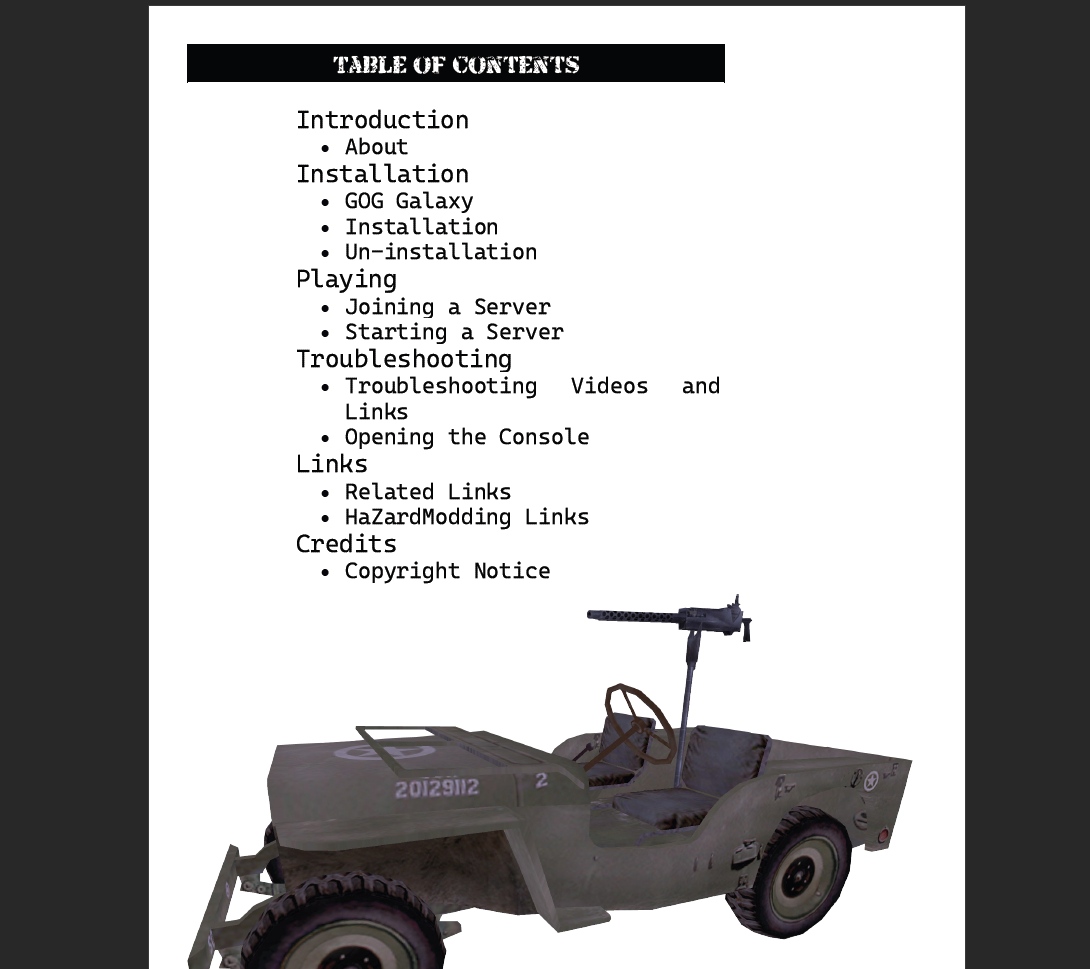 Readme - HZM Coop Mod for mohaa warchest file - HaZardModding Coop ...