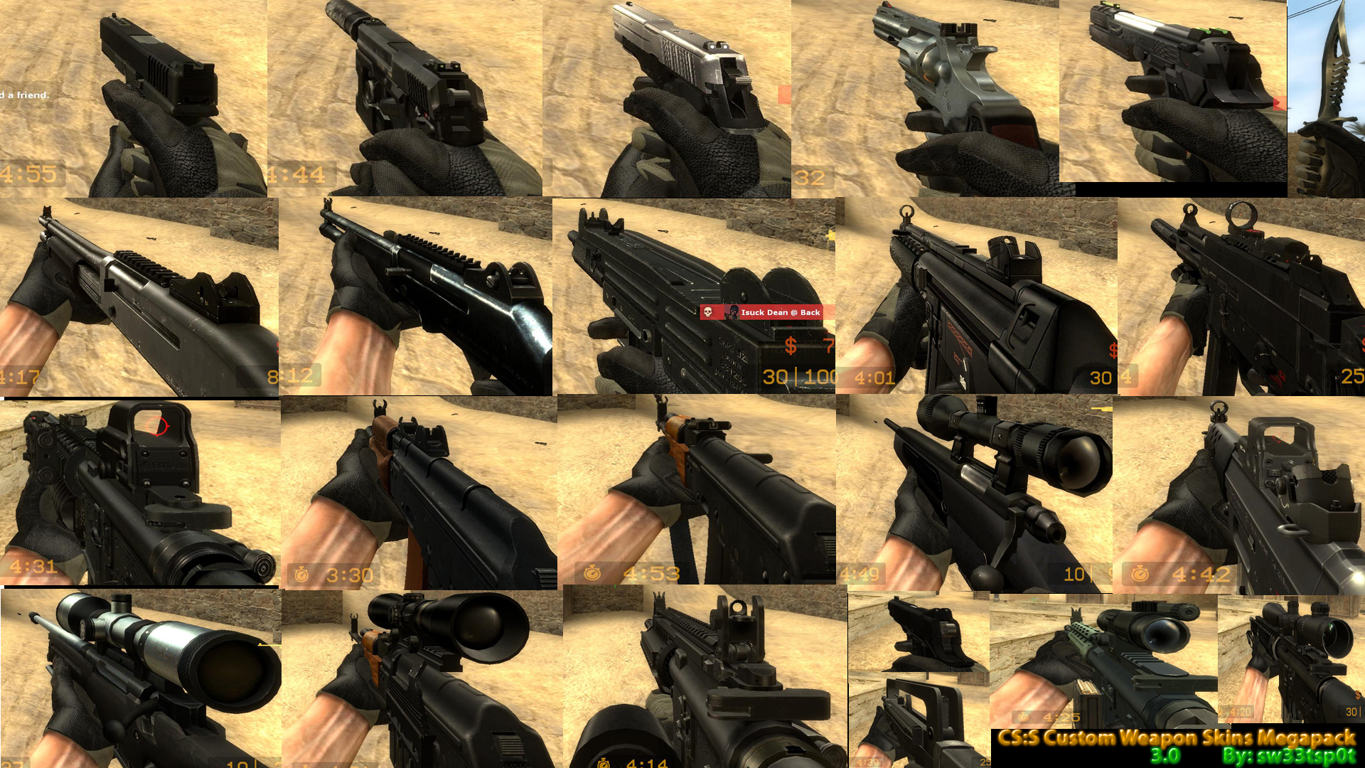 CS S Custom Weapon Skins Mega Pack 3 0 Addon Counter Strike Source CS S Custom Weapon Skins Mega Pack 3 0 Addon Counter Strike Source