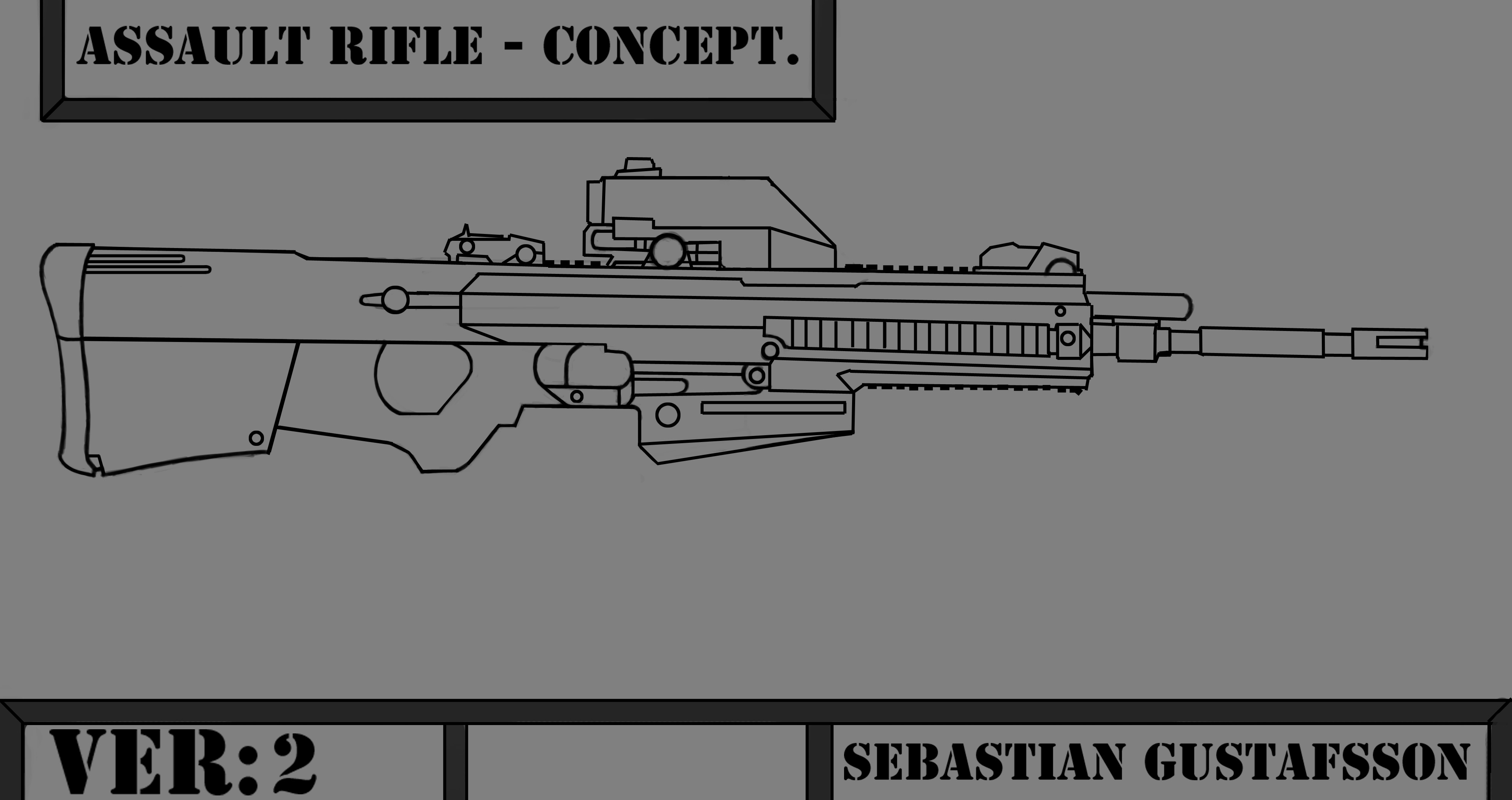 ATX Assault Rifle Concept (Raw) image - Zone: Commando - ModDB