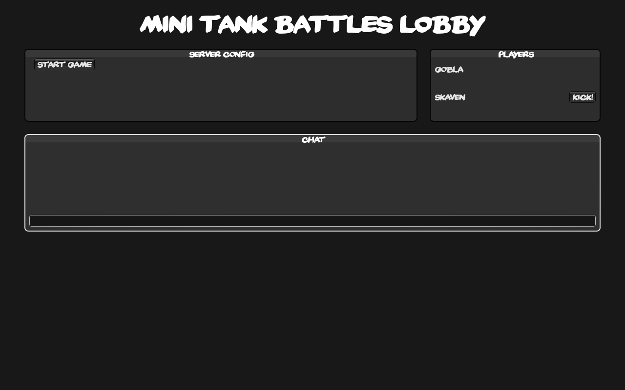 Examples of the Lobby screen image - Mini Tank Battles - ModDB