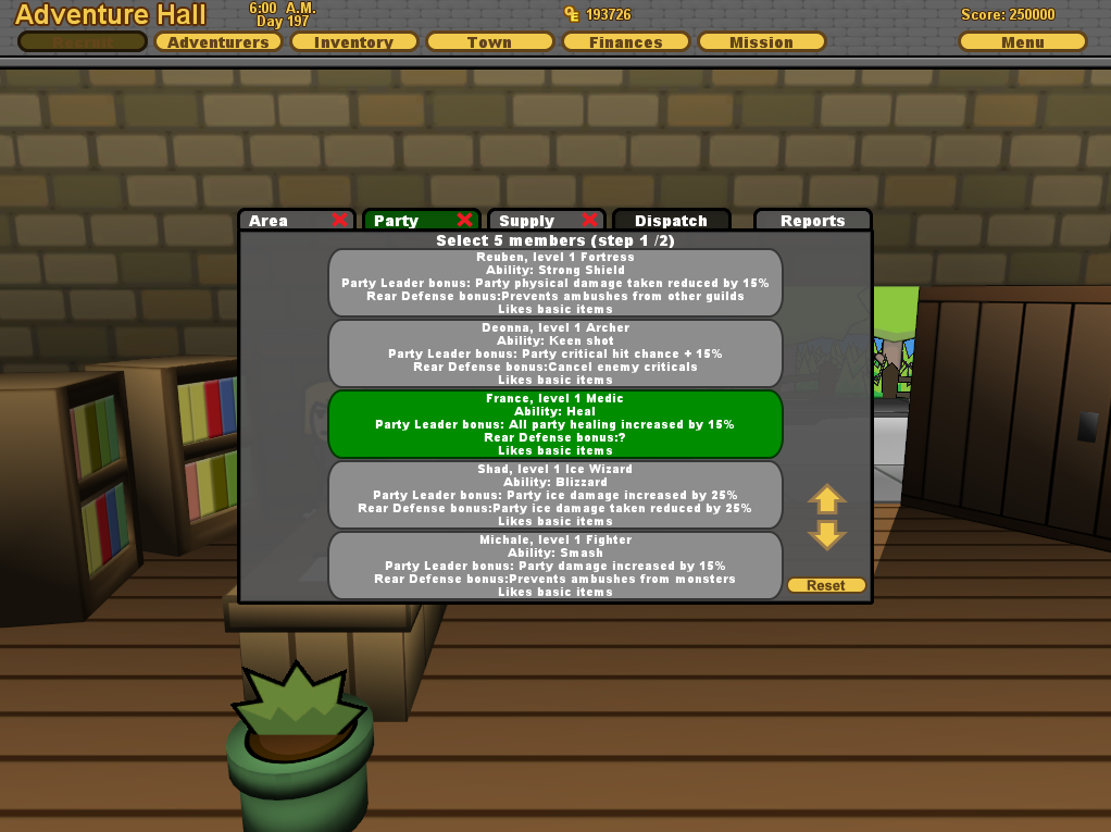 dispatch menu 1 image - Adventurers Management Guild - ModDB