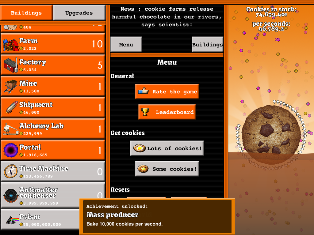 Cookie tap in-game screenshots image - ModDB