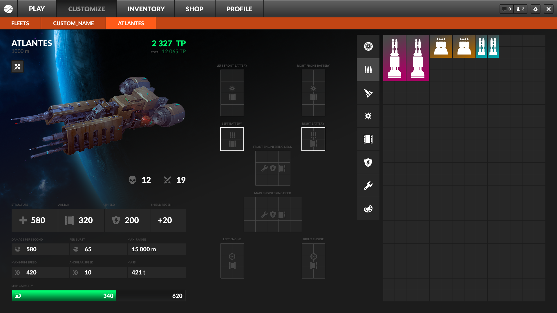 Main menu mock-up 2 image - Starfall Online - ModDB