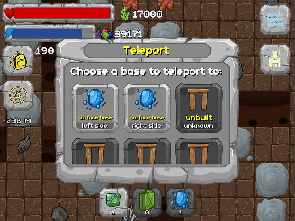 New Teleport Panel image - Digger Machine - dig and find minerals - ModDB