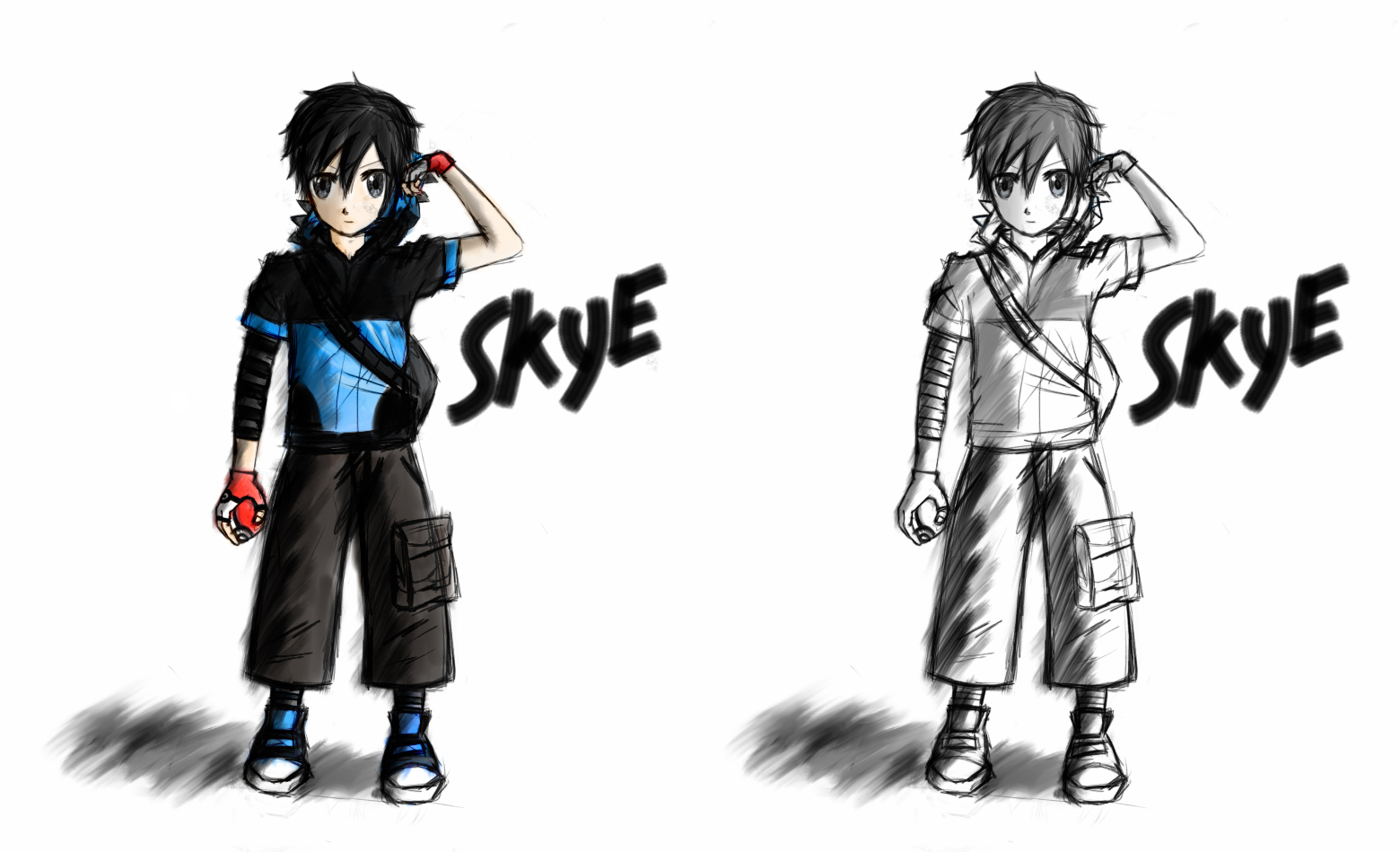 Skye - Main character concept [Quick Sketch] image - Pokémon Destiny ...