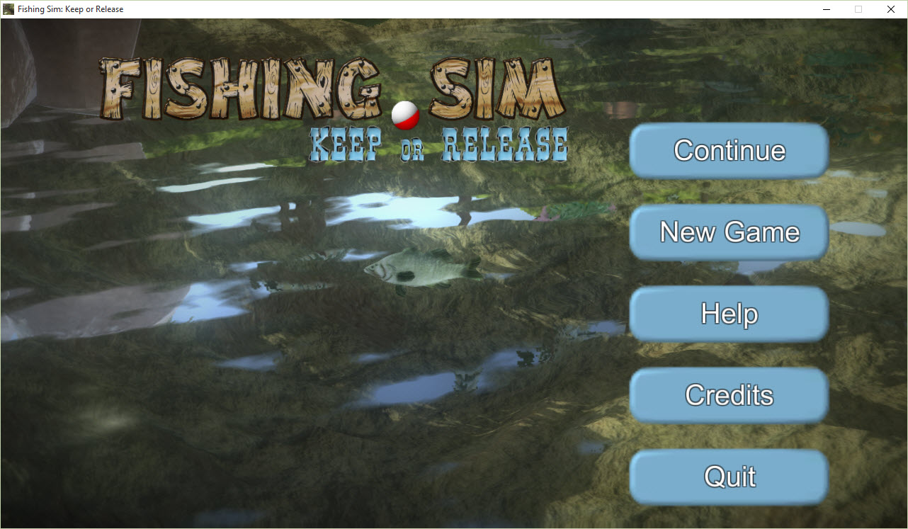 Main Menu image - Fishing Sim: Keep or Release - ModDB