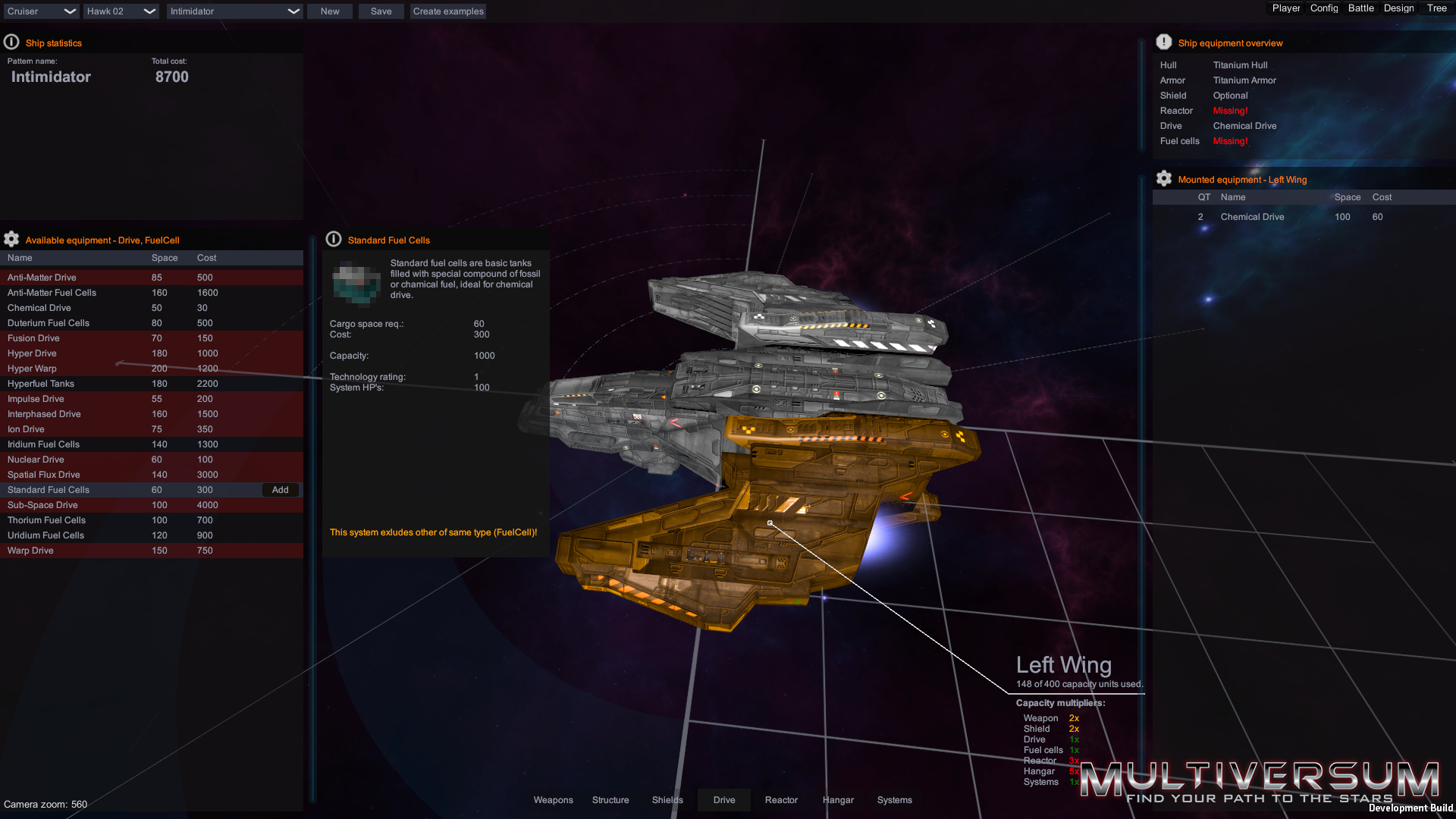 Ship Design Screen image - Multiversum: Find your path to the stars ...