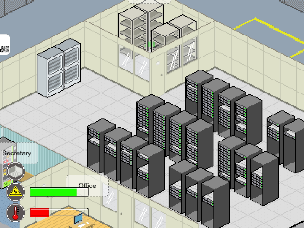 Server Tycoon logo, gameplay and crowdfunding rewards image - ModDB