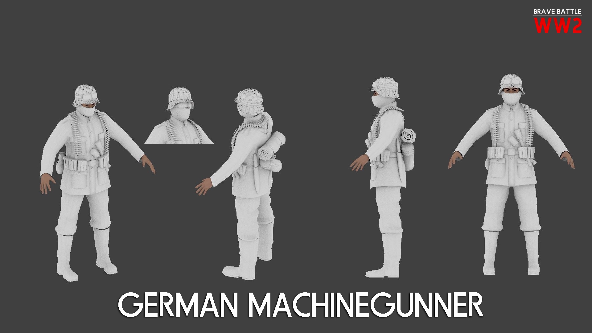 German Machinegunner image - Brave Battle: World War II - ModDB