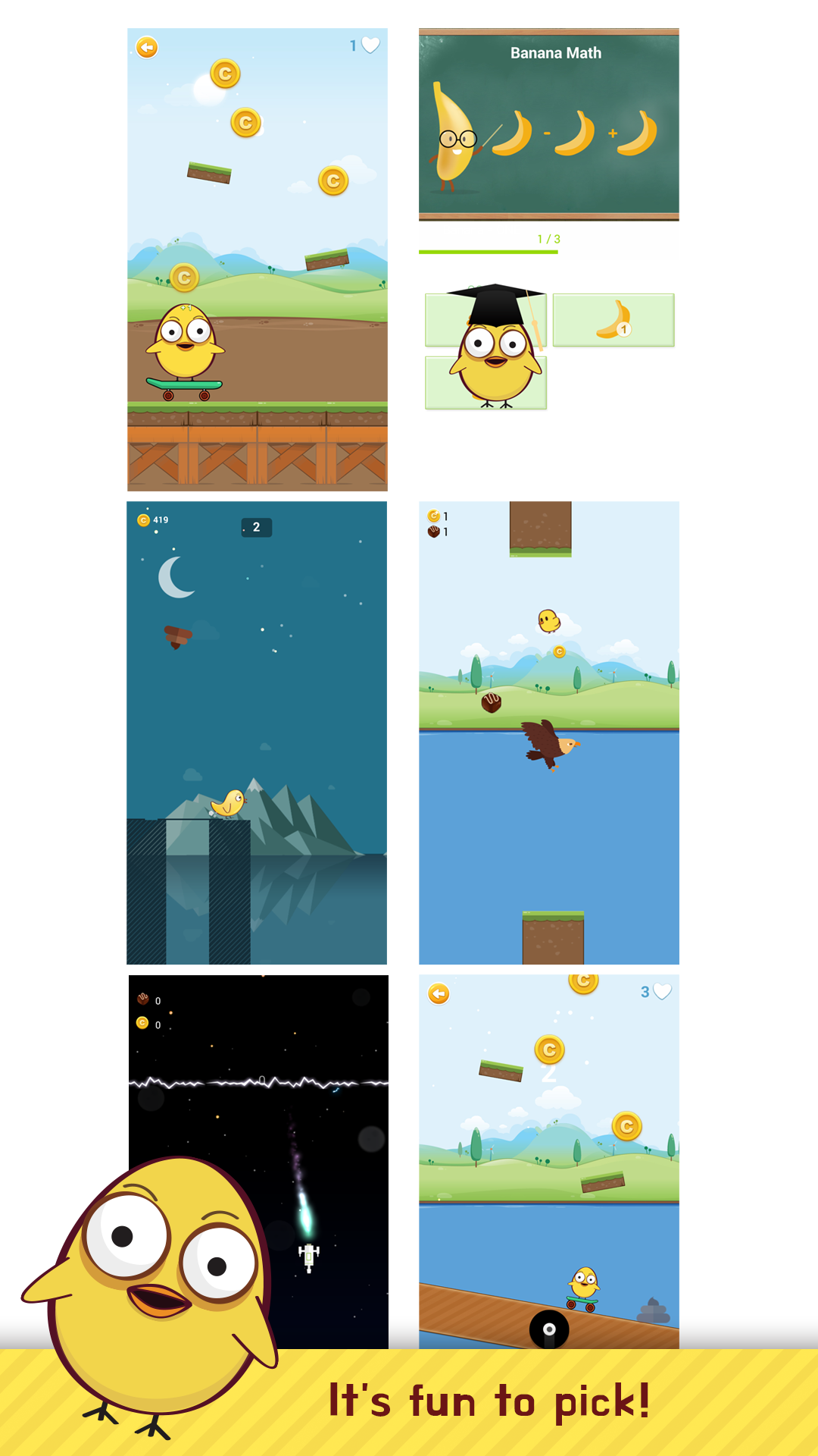 minigame en 4 image - Flying Chick2 for kids - ModDB